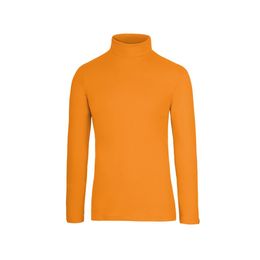 TRIGEMA Damen Rollkragenshirt "TRIGEMA Rollkragenshirt"curry, Basic, Gr. XL, Feinstrick, 95% Baumwolle, 5% Elastan, Shirts