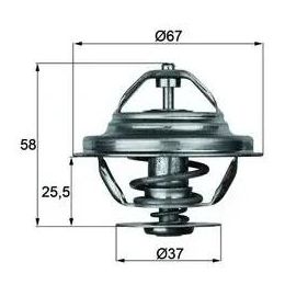 Mahle Thermostat, K&uuml;hlmittel tx2080d f&uuml;r MERCEDES-BENZ