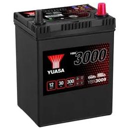 Yuasa YBX3000 - SMF 12V 30Ah 300A YBX3009 Starterbatterie f&uuml;r MAZDA LFBL-18-5209D LFBL185209D