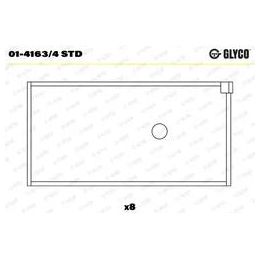 GLYCO Pleuellager 01-4163/4 STD f&uuml;r PEUGEOT 0606.P8