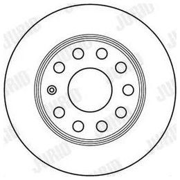 JURID Bremsscheibe 562236JC voll 255mm f&uuml;r SKODA VW SEAT AUDI VAG 5Q0615601F 1K0615601AB 5C0615601A