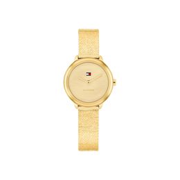 Quarzuhr Tommy Hilfiger "DEMI", goldfarben, gelbgoldfarben, Armbanduhren, Damen, Quarzuhr, Armbanduhr, Damenuhr, Edelstahlarmband, analog