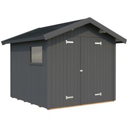 Ger&auml;tehaus Palmako "Nils", dunkelgrau, dunkelgrau, Massivholz, Ger&auml;teh&auml;user