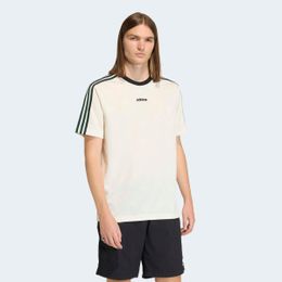 T-Shirt adidas originals "JACQUARD TRIKOT", Herren, Gr. XL, sanftes wei&szlig;, Obermaterial: 100% Polyester, Rundhals, Shirts T-Shirt