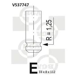 BGA Auslassventil V537747 f&uuml;r HYUNDAI PEUGEOT FIAT TALBOT CITRO&Euml;N ROVER 93510774 93510775 96272853