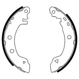 ATE Bremsbackensatz 03.0137-0211.2 hinten rechts links f&uuml;r RENAULT CITRO&Euml;N 7701202543 95659661 7701202919