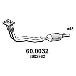 Asso Katalysator 60.0032 vorne f&uuml;r DAF VOLVO 30632646 30889693 30632647