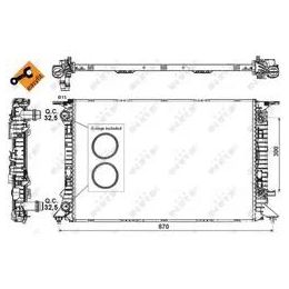NRF K&uuml;hler, Motork&uuml;hlung EASY FIT 53718 mit Dichtungen f&uuml;r VW AUDI PORSCHE VAG 8K0121251AN 8K0121251K 8K0121251AC