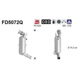 AS Ru&szlig;-/Partikelfilter, AbgASanlage FD5072Q f&uuml;r MERCEDES-BENZ 2044907436