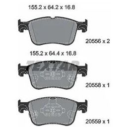 TEXTAR Bremsbelagsatz, Scheibenbremse 2055601 vorne rechts links f&uuml;r FORD 2454601 2314163 2580321