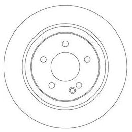 TRW Bremsscheibe DF6788S hinten rechts links voll 300mm f&uuml;r MERCEDES-BENZ A447423001207 4474230412 A4474230412