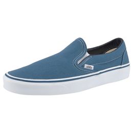 Slip-On Sneaker Vans "UA Classic Slip-On", Herren, Gr. 43, blau, Textil, unifarben, Schuhe Slip-On Sneaker, aus textilem Canvas-Material