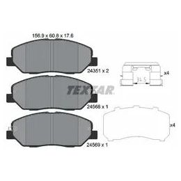 TEXTAR Bremsbelagsatz, Scheibenbremse 2435101 vorne rechts links mit Zubeh&ouml;r f&uuml;r HYUNDAI KIA SSANGYONG S581012BA10 581012JA30 581012JA50