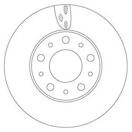 TRW Bremsscheibe DF6918S vorne rechts links bel&uuml;ftet 280mm f&uuml;r PEUGEOT FIAT CITRO&Euml;N VAUXHALL OPEL 51957507 51957508 1612435180