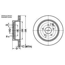 ATE Bremsscheibe 24.0116-0122.1 hinten rechts links bel&uuml;ftet 308mm f&uuml;r INFINITI NISSAN 43206-3JA0A 43206-CA000 43206-CK000