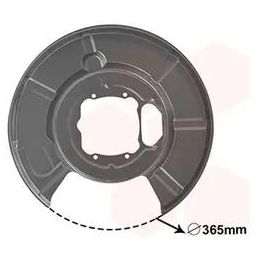 Van Wezel Spritzblech, Bremsscheibe 0655373 hinten links &Oslash;365mm 365mm f&uuml;r BMW 34216760853