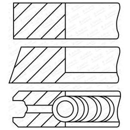 GOETZE ENGINE Kolbenringsatz 08-433107-00 f&uuml;r VW AUDI