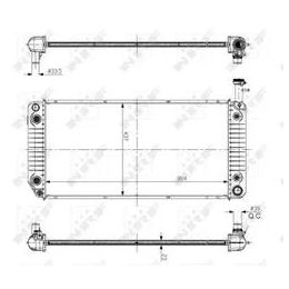 NRF K&uuml;hler, Motork&uuml;hlung 56093 f&uuml;r OPEL CHEVROLET 15107009