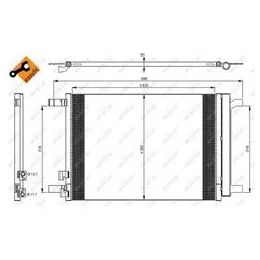 NRF Kondensator, Klimaanlage EASY FIT 35968 f&uuml;r SKODA VW SEAT CUPRA AUDI 5Q0816411AM 5Q0816411BL 5Q0816411AK