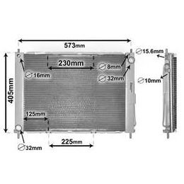 Van Wezel K&uuml;hler, Motork&uuml;hlung K&uuml;hlmodul 4300M405 Motork&uuml;hlung,K&uuml;hlmodul f&uuml;r RENAULT 8200289184 8200134606 8200289181