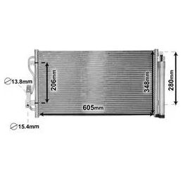 Van Wezel Kondensator, Klimaanlage 06005434 f&uuml;r BMW 64509335364 64509288940 64504270545
