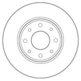TRW Bremsscheibe DF4375 vorne rechts links bel&uuml;ftet 241mm f&uuml;r FIAT FORD 0000071772815 1541806 1541803
