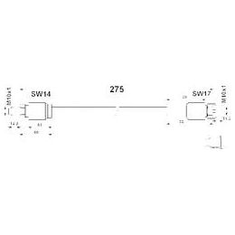ATE Bremsschlauch 24.5169-0276.3 hinten rechts links f&uuml;r BMW 34306797527 34306887447