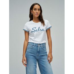 Salsa Jeans T-shirts Damen Gr&ouml;&szlig;e M wei&szlig;