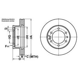 ATE Bremsscheibe 24.0125-0192.1 vorne rechts links bel&uuml;ftet 297mm f&uuml;r TOYOTA 43512-0K060 43512-0K070