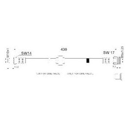 ATE Bremsschlauch 24.5120-0435.3 vorne rechts links f&uuml;r CITRO&Euml;N 95632790