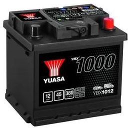 Yuasa YBX1000 - SMF 12V 45Ah 380A YBX1012 Starterbatterie f&uuml;r SKODA MITSUBISHI VW ALFA ROMEO KIA DACIA SEAT AUDI TOYOTA MERCEDES-BENZ LANCIA OPEL BMW