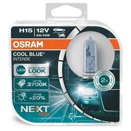 Osram COOL BLUE&reg; INTENSE H15 Duobox 64176CBN-2HB Gl&uuml;hlampe, Fernscheinwerfer,Gl&uuml;hlampe, Hauptscheinwerfer,Gl&uuml;hlampe, Park-/Positionsleuchte,Gl&uuml;hlampe,