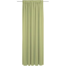 Vorhang Adam "Uni Collection", gr&uuml;n, B:142cm H:375cm, Baumwolle (Bio-Baumwolle), Gardinen, Blickdichter aus 100% Bio-Baumwolle, Vorhang nach Wunschma&szlig;