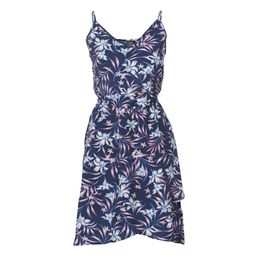 Koroshi Kleid Damen Gr&ouml;&szlig;e 36 blau / navy / altrosa / wei&szlig; Winterkleid
