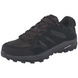 Wanderschuh Columbia "REDMOND&trade; IV LOW WATERPROOF", Herren, Gr. 44,5, rot (schwarz, mountain rot), Mesh, Synthetik, Schuhe Wanderschuh, wasserdicht