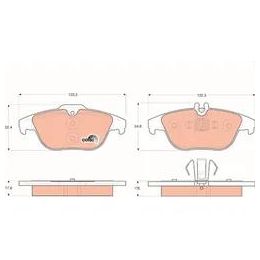 TRW Bremsbelagsatz, Scheibenbremse GDB1738 hinten rechts links f&uuml;r DAIMLER MERCEDES-BENZ A005420432041 005420432041 A0054200720