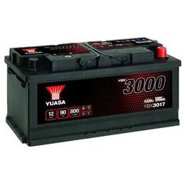 Yuasa YBX3000 - SMF 12V 90Ah 800A YBX3017 Starterbatterie f&uuml;r ASTON MARTIN LAND ROVER TOYOTA IVECO MERCEDES-BENZ JAGUAR VOLVO BMW OPEL RENAULT FIAT VA