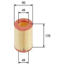 Valeo Luftfilter 585660 91mm f&uuml;r SMART 0003123V007 3124V001000000 0003124V001000000