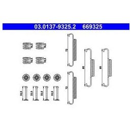 ATE Zubeh&ouml;rsatz, Feststellbremsbacken 03.0137-9325.2 hinten rechts links f&uuml;r HYUNDAI KIA 58255-1G300 58272-1G300 58268-2S000