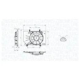 MAGNETI MARELLI L&uuml;fter, Motork&uuml;hlung 069422734010 12V f&uuml;r FORD 2125430 1820863 1541278
