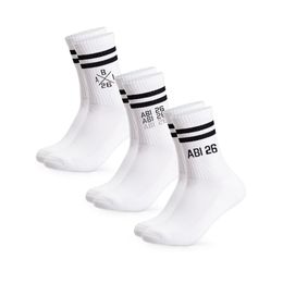 Occulto Socken 'Abi' Herren Gr&ouml;&szlig;e 43/46 schwarz / wei&szlig;