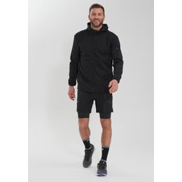 Virtus Herren Sweatjacke "Hillsbord", schwarz, Gr. XXL, unifarben, 100% Polyester, Sweatjacken, mit praktischem Kinnschutz