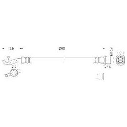 ATE Bremsschlauch 24.5276-0240.3 hinten rechts links f&uuml;r TOYOTA 90947-02E85