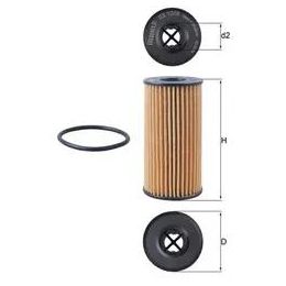 Mahle &Ouml;lfilter OX 1308D &Oslash;57,5mm 57,5mm f&uuml;r RENAULT DACIA FIAT MERCEDES-BENZ NISSAN 1520800Q2A 6081800600 6000640167
