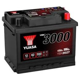 Yuasa YBX3000 - SMF 12V 62Ah 550A YBX3027 Starterbatterie f&uuml;r SKODA VW SUZUKI LAND ROVER IVECO VOLVO NISSAN RENAULT CITRO&Euml;N/PEUGEOT FIAT MAZDA VAUXHAL