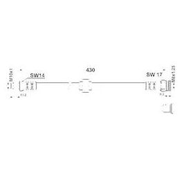 ATE Bremsschlauch 24.5119-0435.3 vorne rechts links f&uuml;r CITRO&Euml;N 95494973