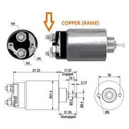 MEAT & DORIA MEAT & DORIA Magnetschalter, Starter 46007 &Oslash;51mm 51mm f&uuml;r FORD XS6U-11390-AA 93BB-11000-HB F3RZ-11390-B