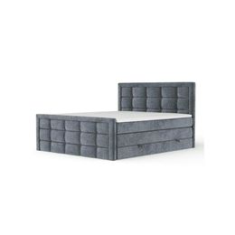 maison de r&ecirc;ve Boxspringbett mit Stauraum Ambrosia &brvbar; blau &brvbar; Ma&szlig;e (cm): B: 202 H: 118 &raquo; H&ouml;ffner