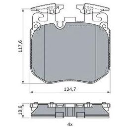 Bosch Bremsbelagsatz, Scheibenbremse 0 986 424 431 vorne rechts links f&uuml;r ROLLS-ROYCE BMW 6883510 34116888460 6874431