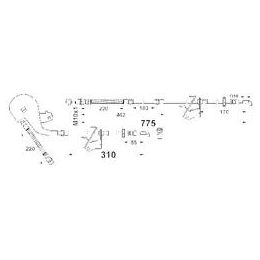 ATE Bremsschlauch 24.5161-0776.3 vorne rechts f&uuml;r PEUGEOT CITRO&Euml;N 4806K5